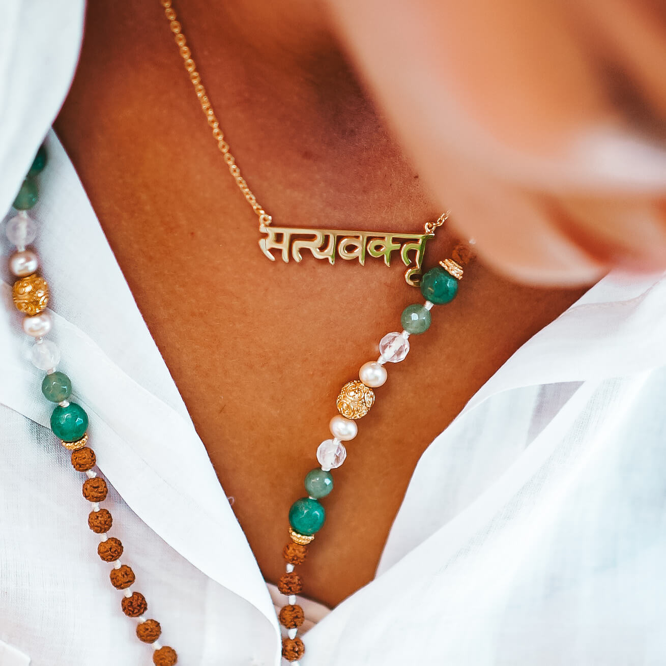 SHIVALOKA | Truthspeaker Power Mantra Necklace - SHIVALOKA